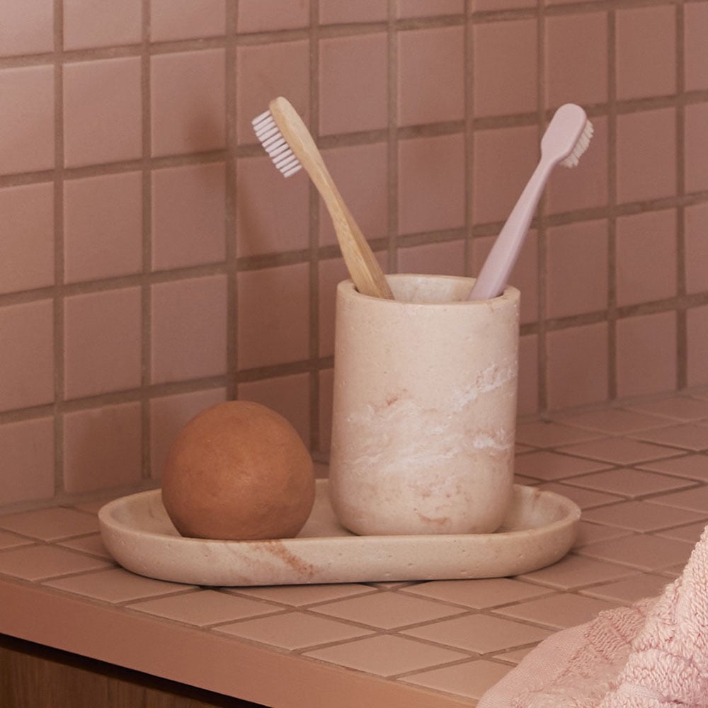 Orion Natural Marble Bathroom Accessories | Adairs