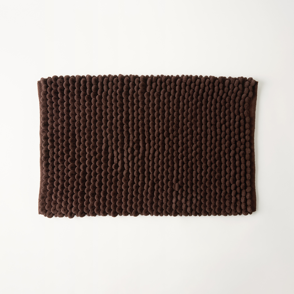 Chunky Bobble Chocolate Bath Mat | Adairs