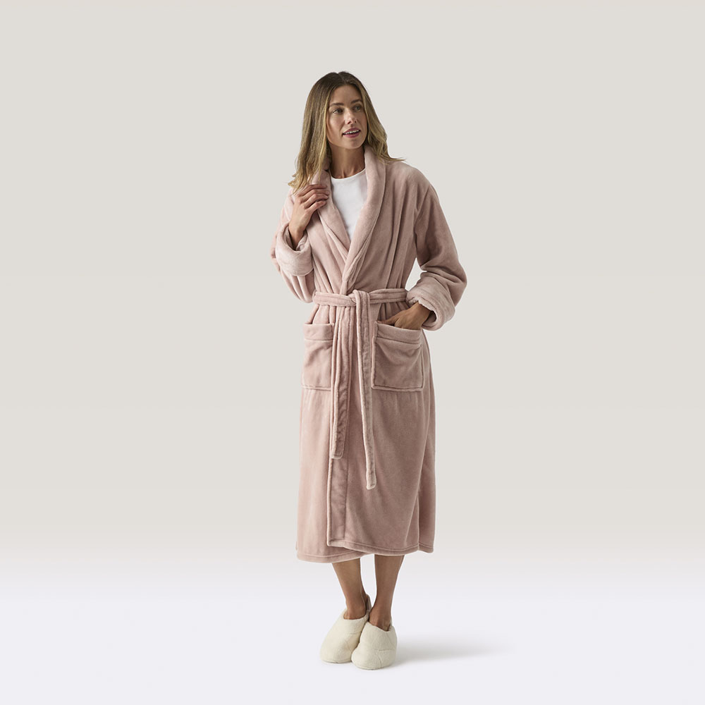 Ultra Soft Rose Bathrobe | Adairs