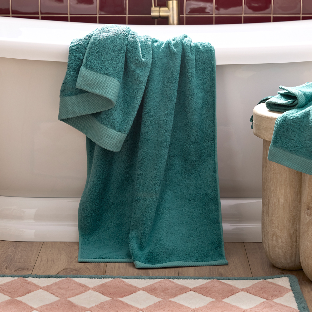 Home Republic - Navara Rose Textured Bamboo Cotton Towel Range | Adairs