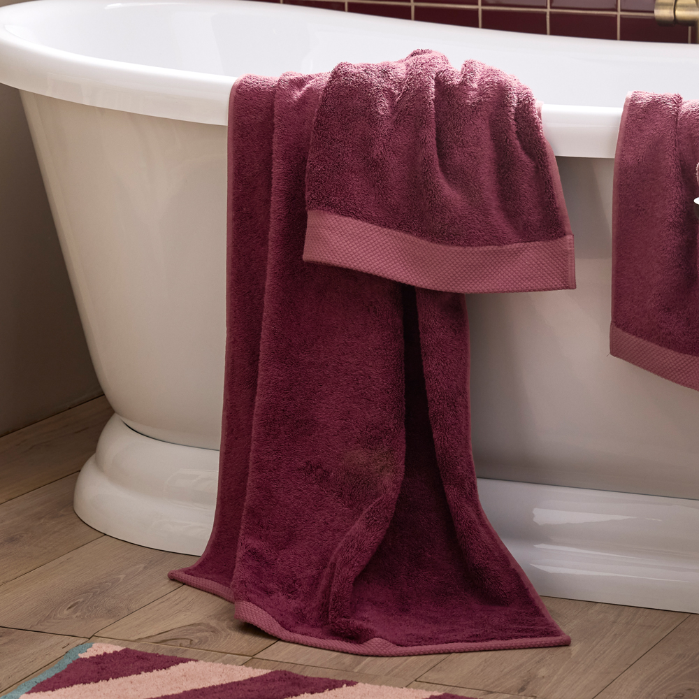 Home Republic - Navara Rose Textured Bamboo Cotton Towel Range | Adairs