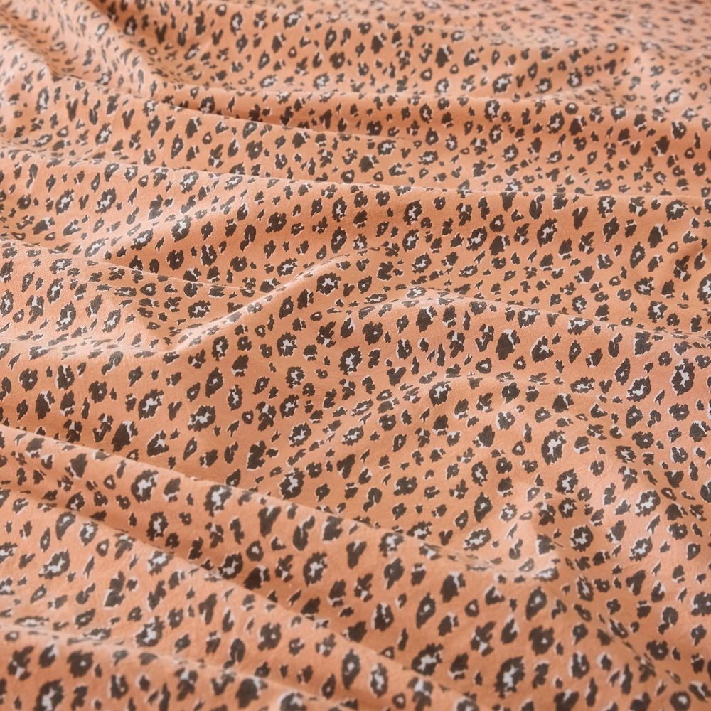 Stonewashed Cotton Sand Leopard Sheet Separates | Adairs