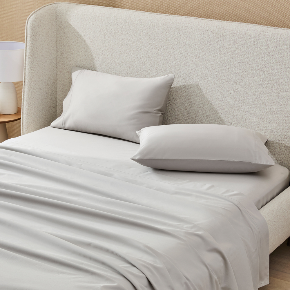 Egyptian Cotton Silver Sheet Set | Adairs