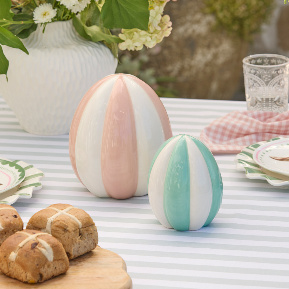 Easter Stripe Light Pink Egg | Adairs