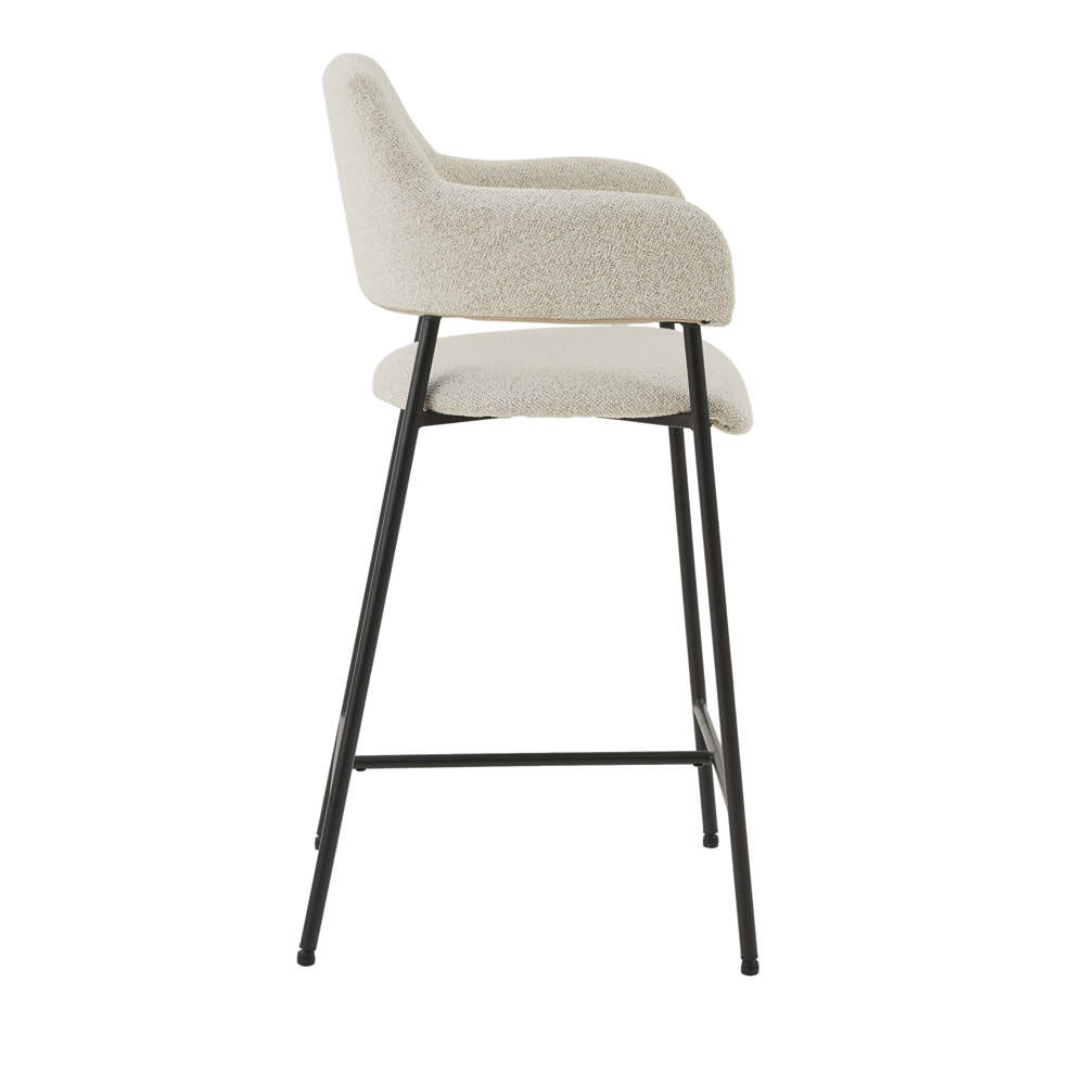Rhodes Pearl Boucle Counter Stool | Adairs