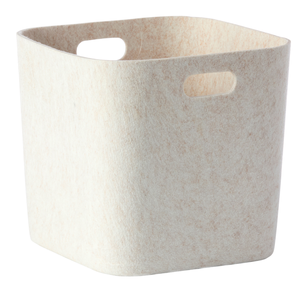 Osaka Natural Felt Square Storage Basket | Adairs
