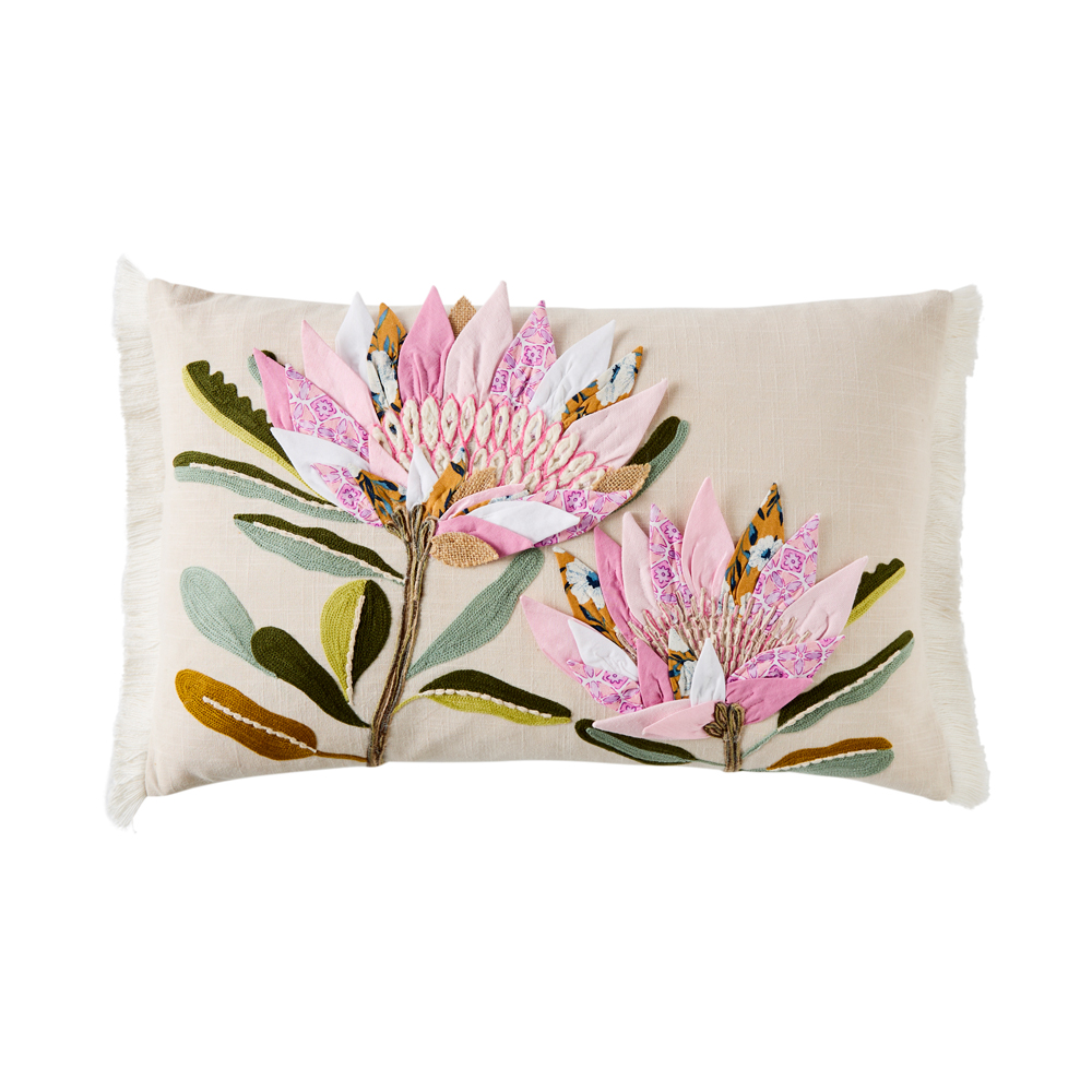 Margot Pink Native Cushion | Adairs