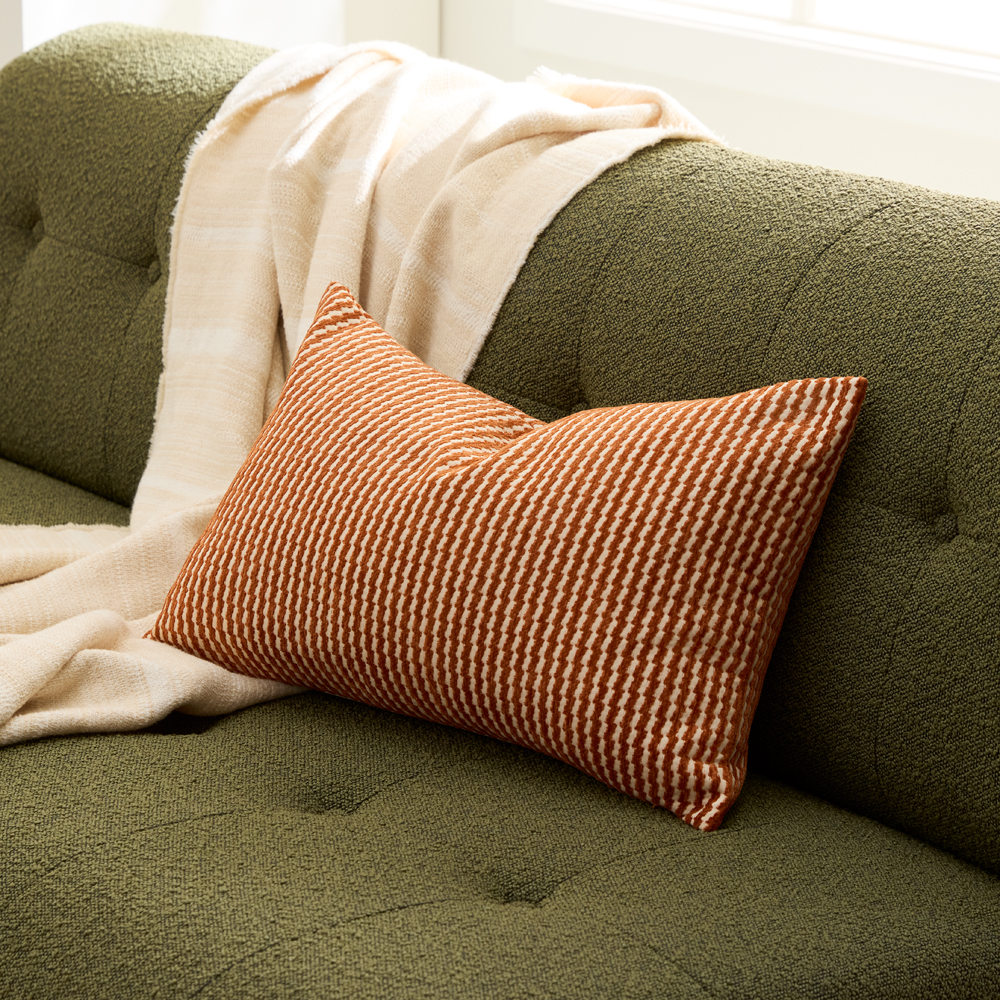 Ellis Rust Cushion | Adairs