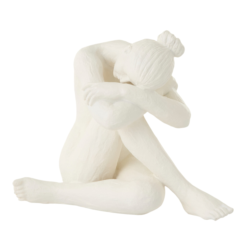 Pas De Deux White Head Resting Statue | Adairs