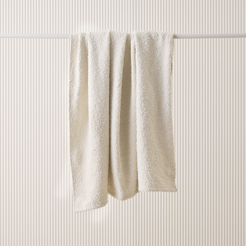 Natural Boucle Throw | Adairs