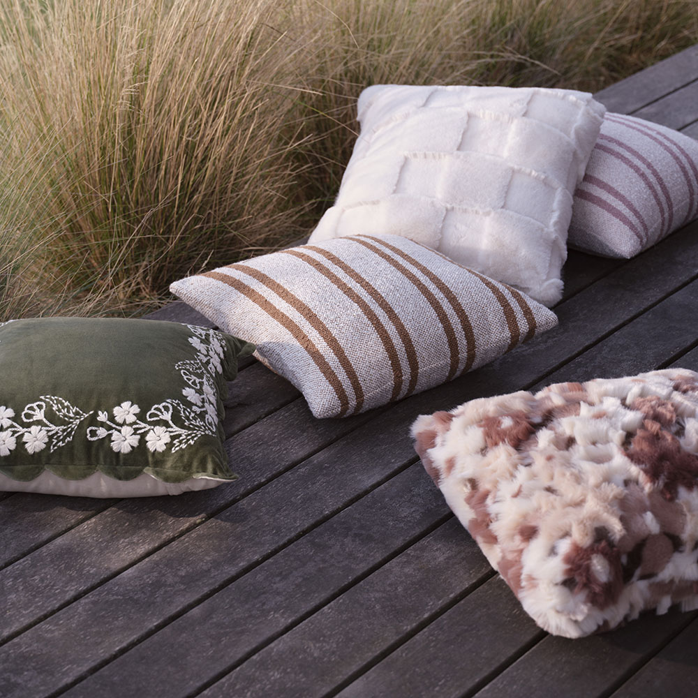 Cameron Boucle Rose Cushion | Adairs