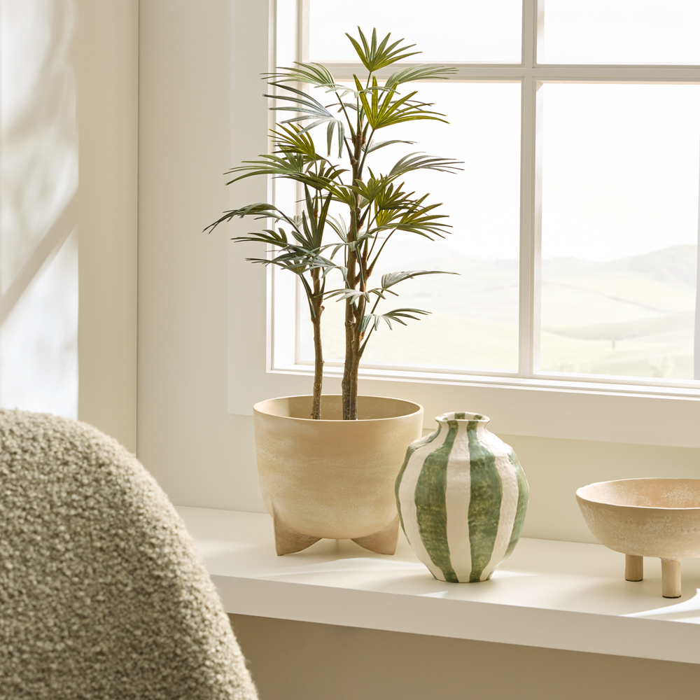 Zeus Beige Pot | Adairs