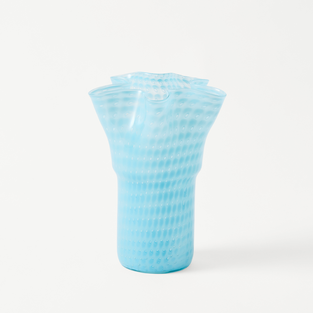 Pacific Blue Glass Vase | Adairs