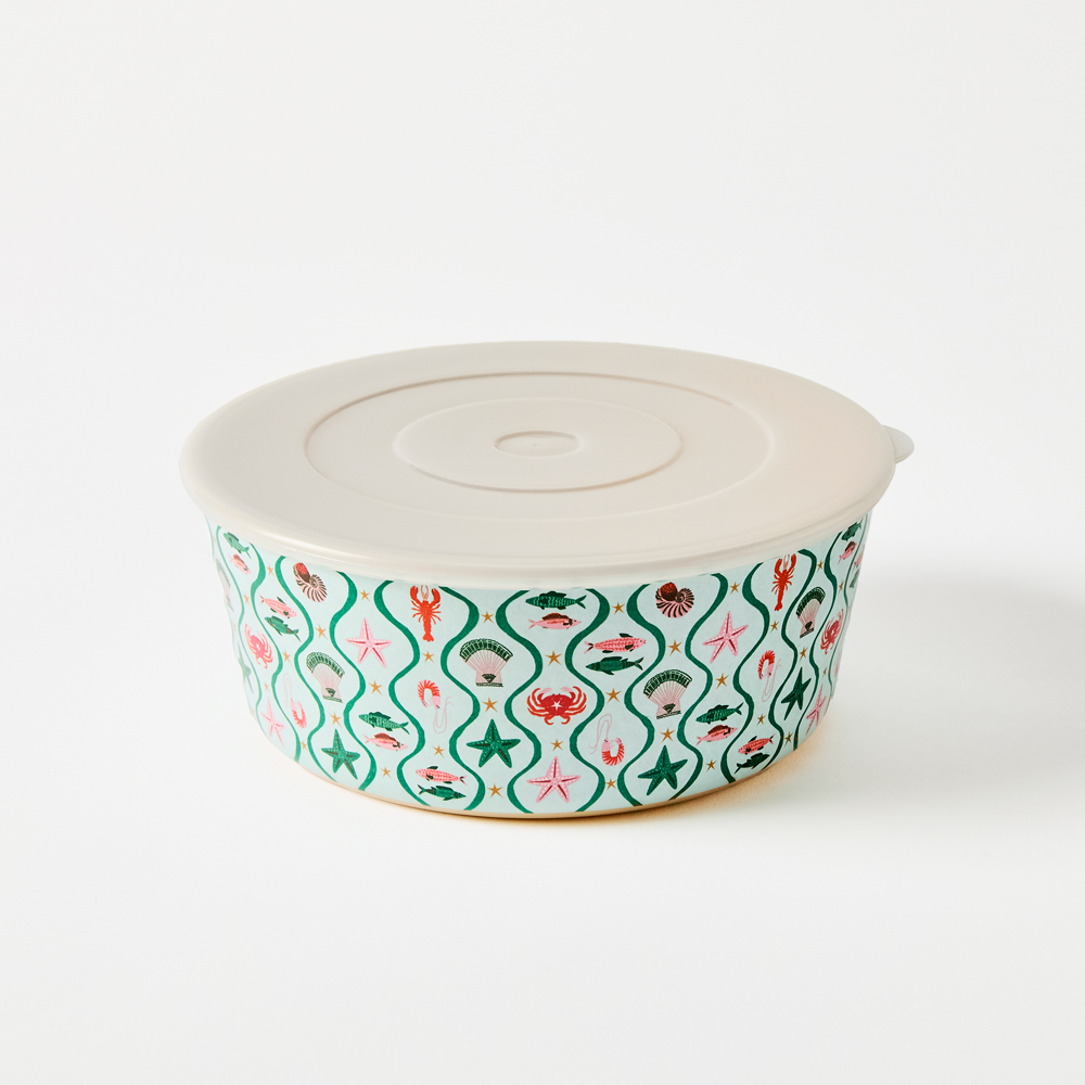 La Mer Coastal Lobster Melamine Containers Set of 3 | Adairs