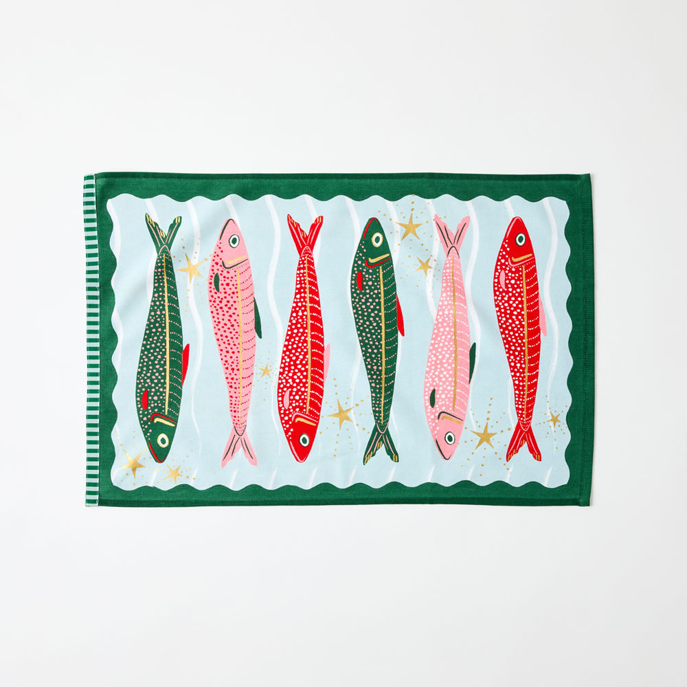 La Mer Fish Tea Towel Pack of 2 | Adairs