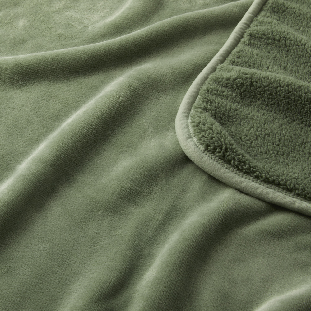 Sage Sherpa Throw | Adairs
