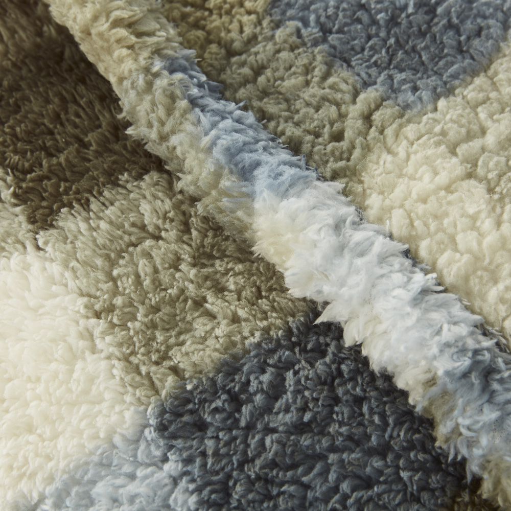 Cloud Green Check Blanket | Adairs