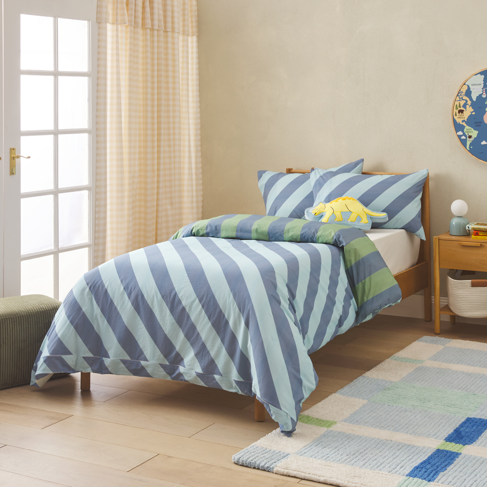 Adairs Kids - Stonewashed Tanner Blue Quilt Cover Set | Adairs