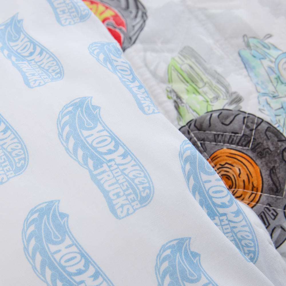 Adairs Kids - Mattel Hot Wheels Monster Trucks Quilted Quilt Cover Set ...