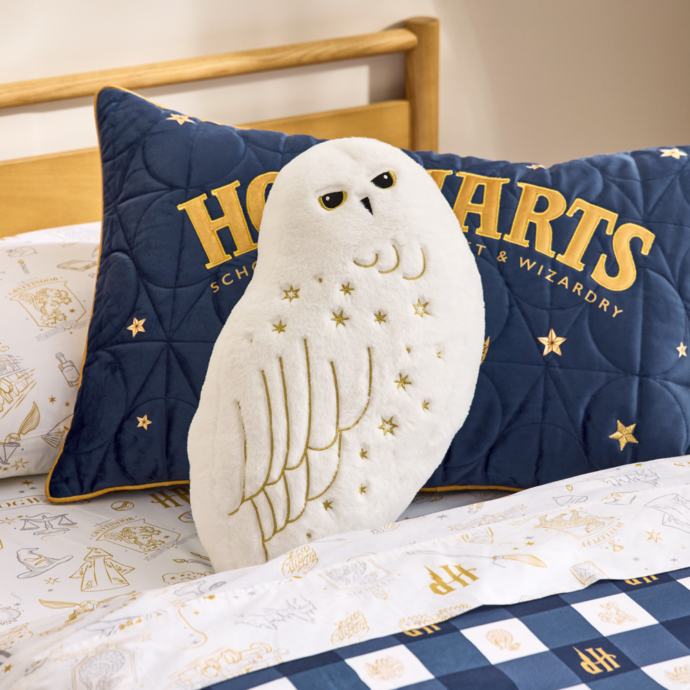 Adairs Kids - Harry Potter White Hedwig Cushion | Adairs