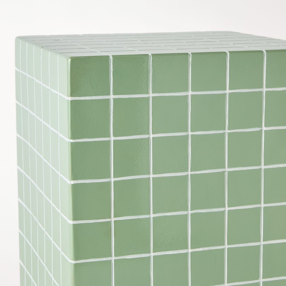 Adairs Kids - Tilly Green Tile Side Table | Adairs