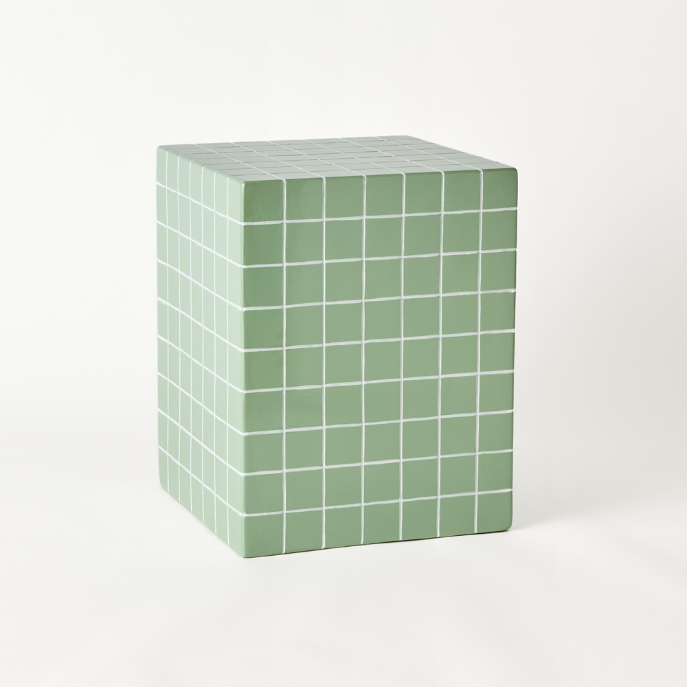 Adairs Kids - Tilly Green Tile Side Table | Adairs