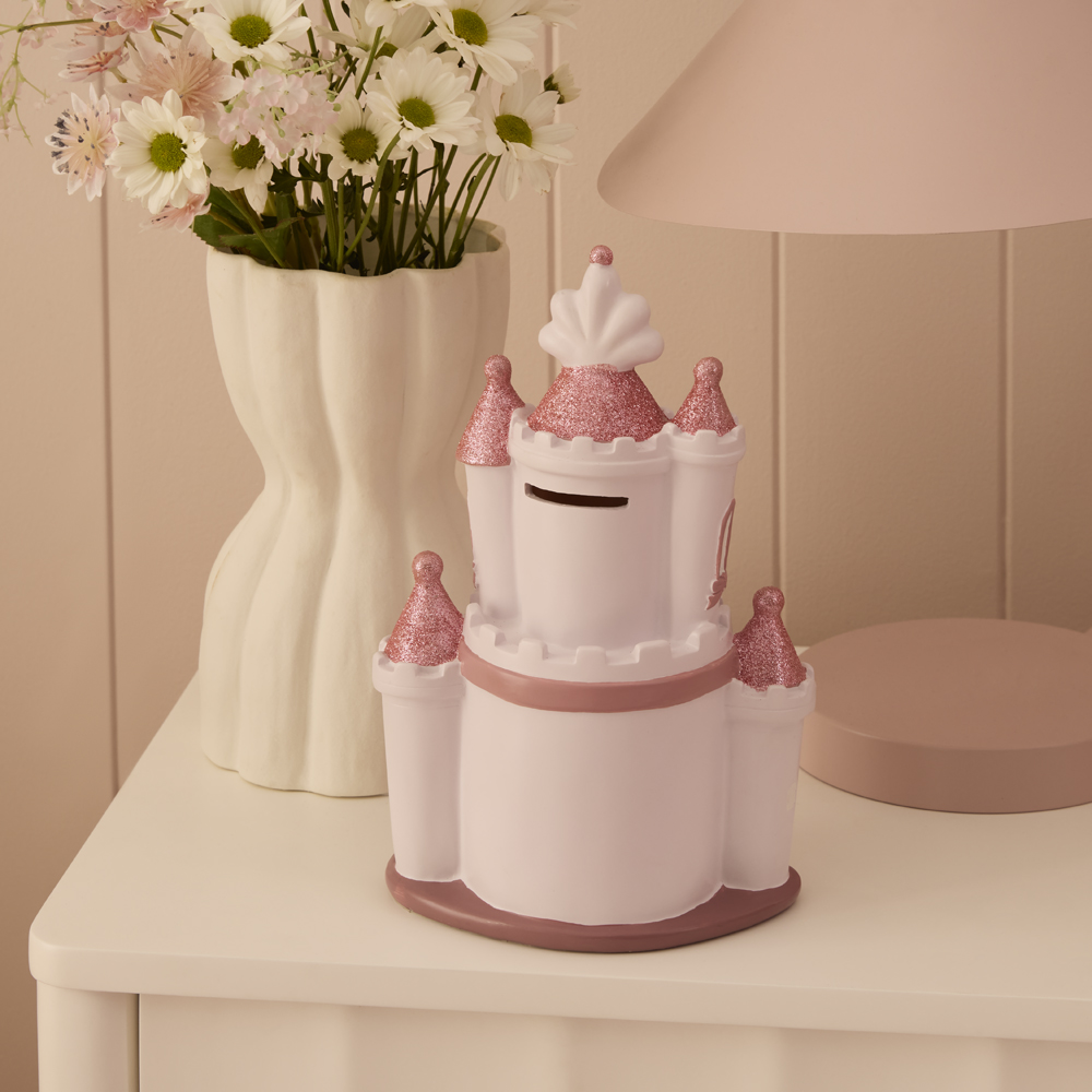 Adairs Kids - Princess Castle Pink Money Box | Adairs