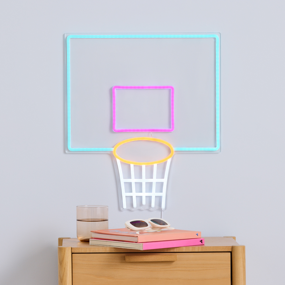 Adairs Kids - Basketball Hoop Neon Light | Adairs