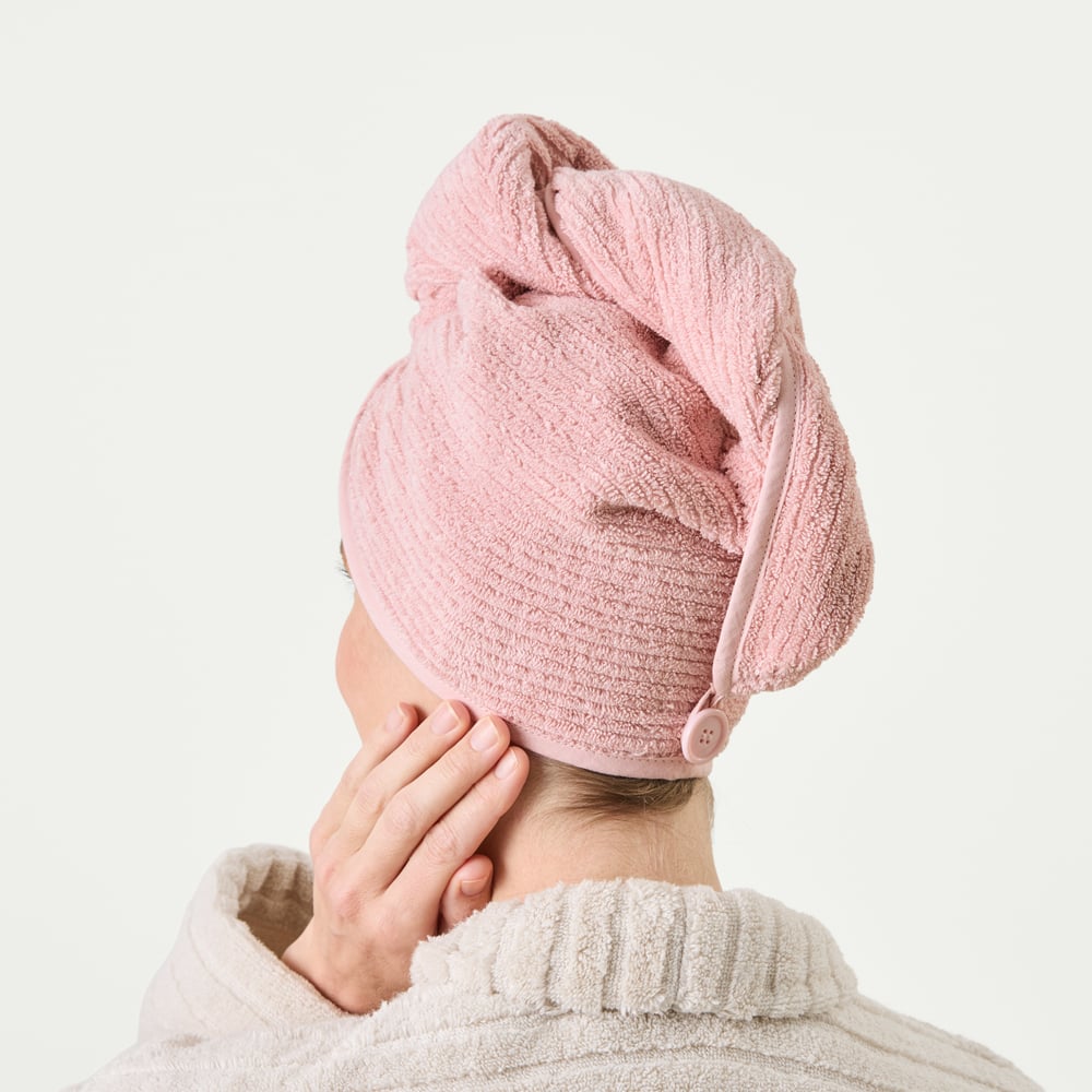 Flinders Pink Blossom Hair Towel Wrap | Adairs
