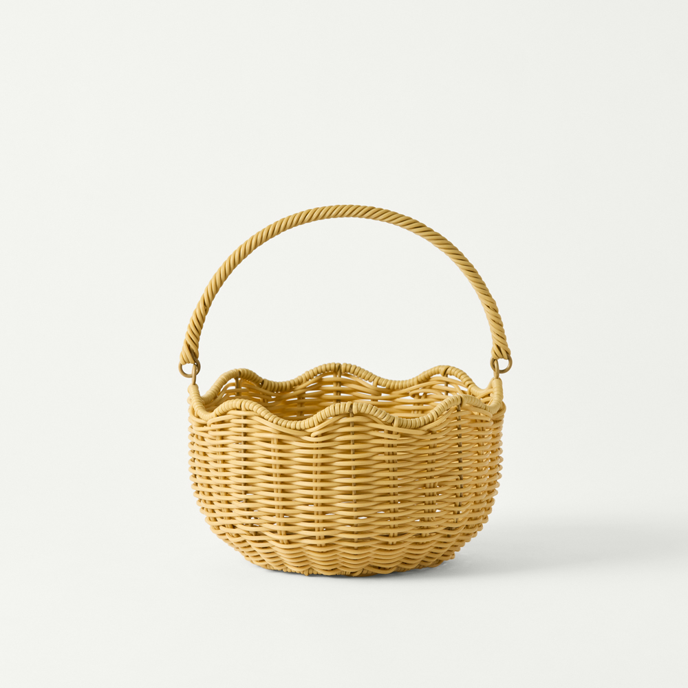 Adairs Kids - Wavey Natural Carry Basket | Adairs