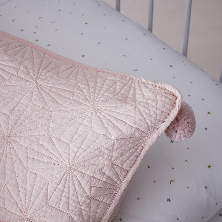 Isabella Quilted Quilt Cover Set Rose | Adairs