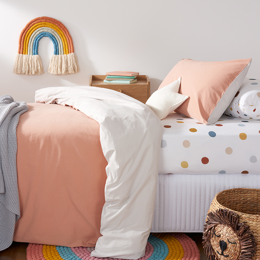 Stonewashed Cotton Nutmeg Duvet Cover Set | Adairs