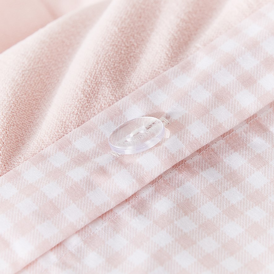 Charlie Velvet Quilted Pink Quilt Cover Set | Adairs