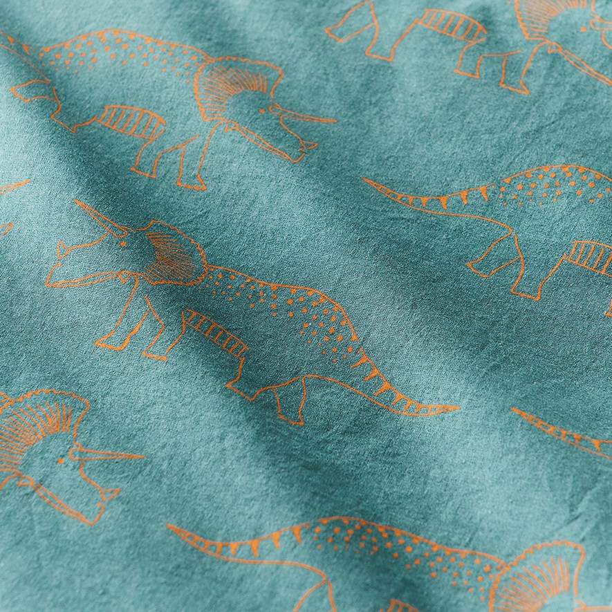 Triceratops Stonewashed Quilt Cover Set | Adairs