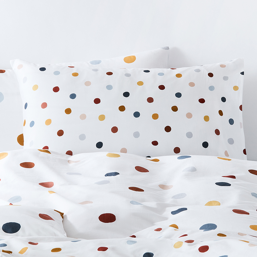 Sprinkles Organic Cotton Multi Quilt Cover Set | Adairs