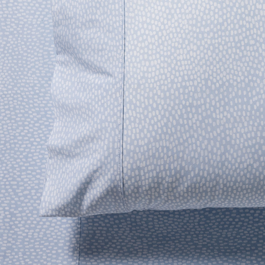 Mix It Up Pale Blue Fleck Sheet Separates | Adairs