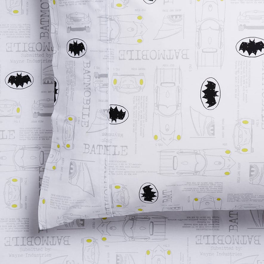 Batman White Sheet Set | Adairs
