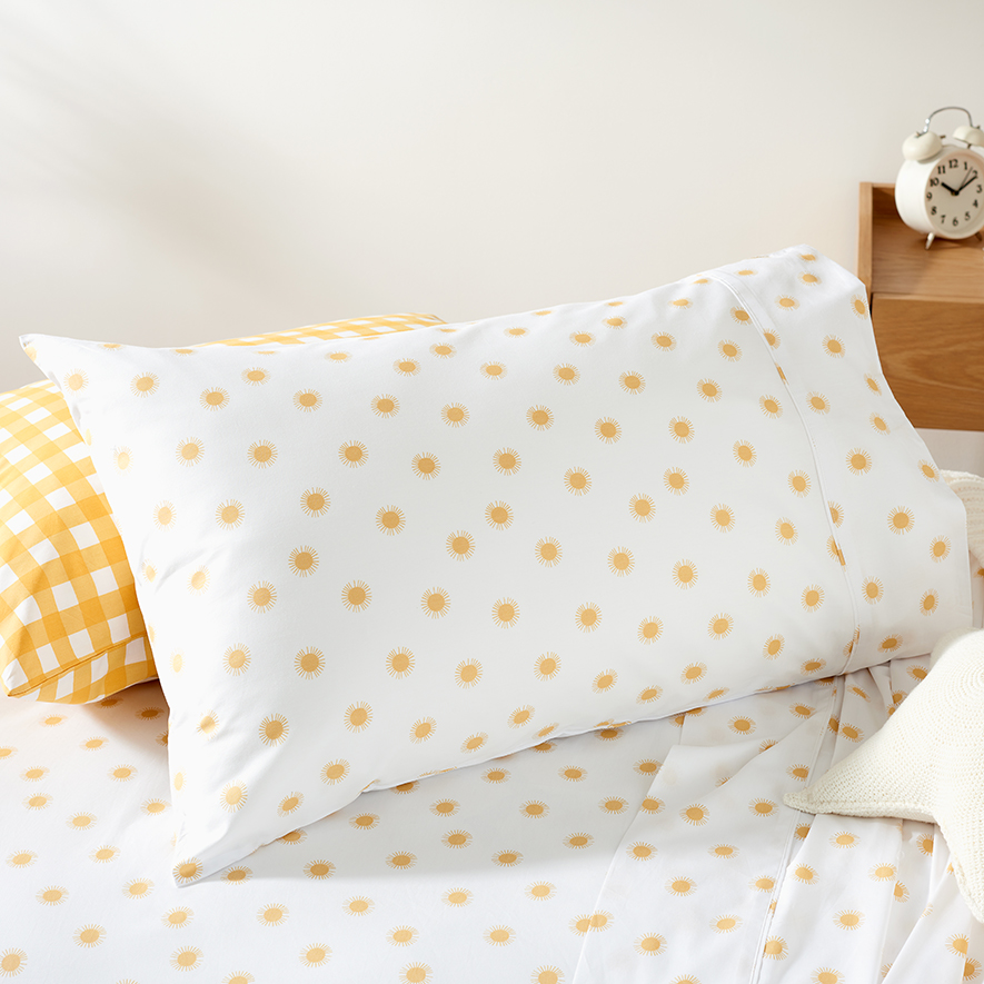 Sunshine Organic Multi Cotton Sheet Set | Adairs
