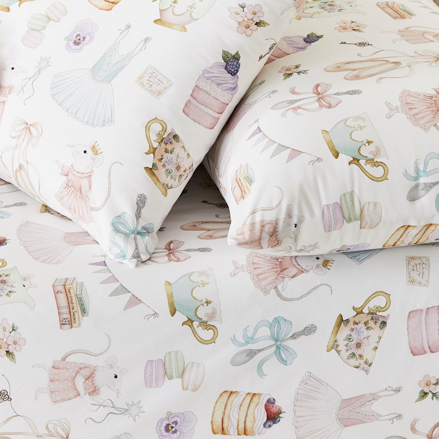 Fleur Harris Garden Party Pink Flat Sheet | Adairs