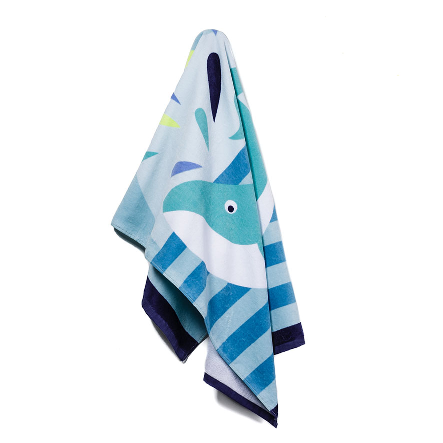Printed Whale Beach Towel | Adairs