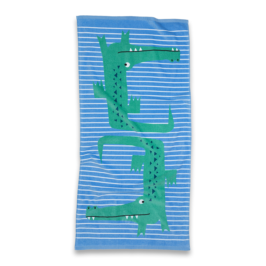 Printed Beach Towel Crocs | Adairs