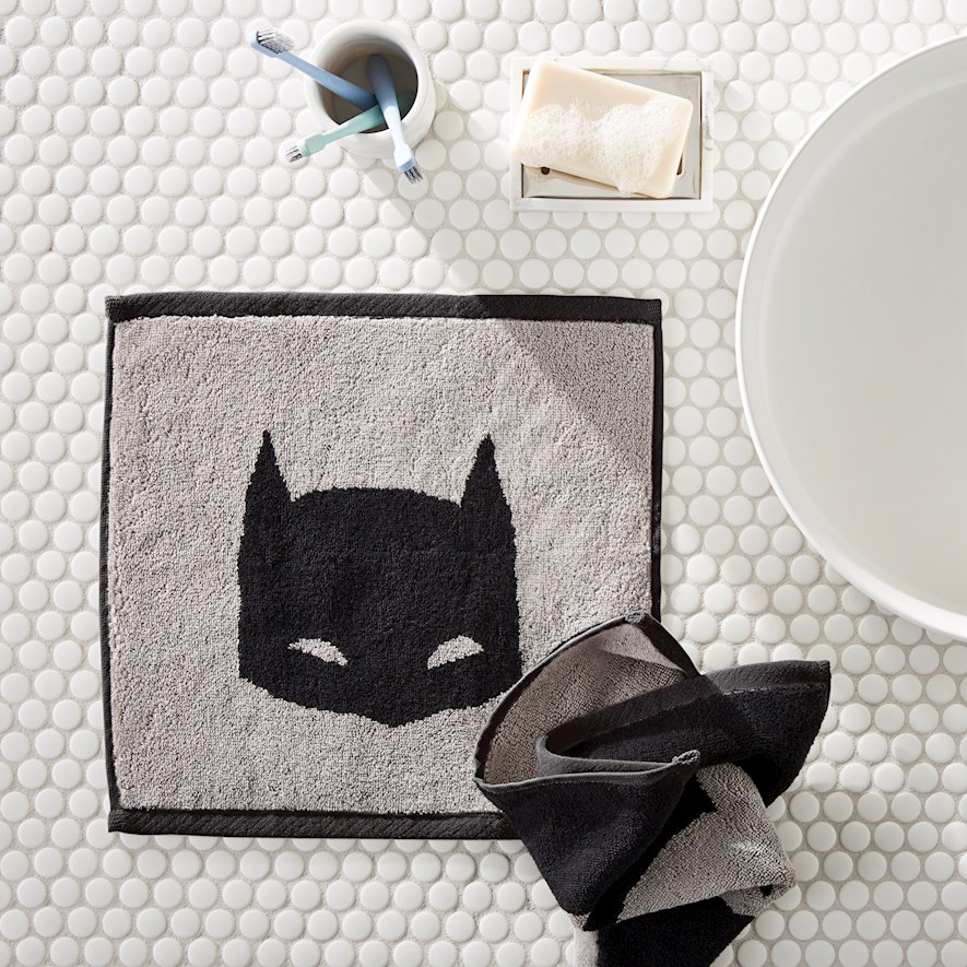 BATMAN Grey Mask Face Washer 2 Pack | Adairs