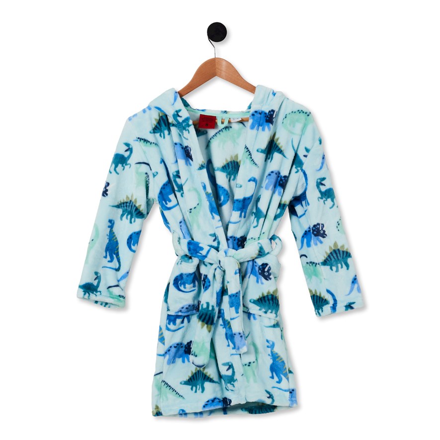 Ultra Soft Kids Happy Dinosaurs Bath Robe | Adairs