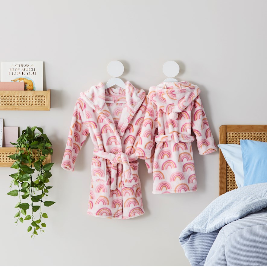 Ultra Soft Summer Rainbow Kids Bath Robe | Adairs