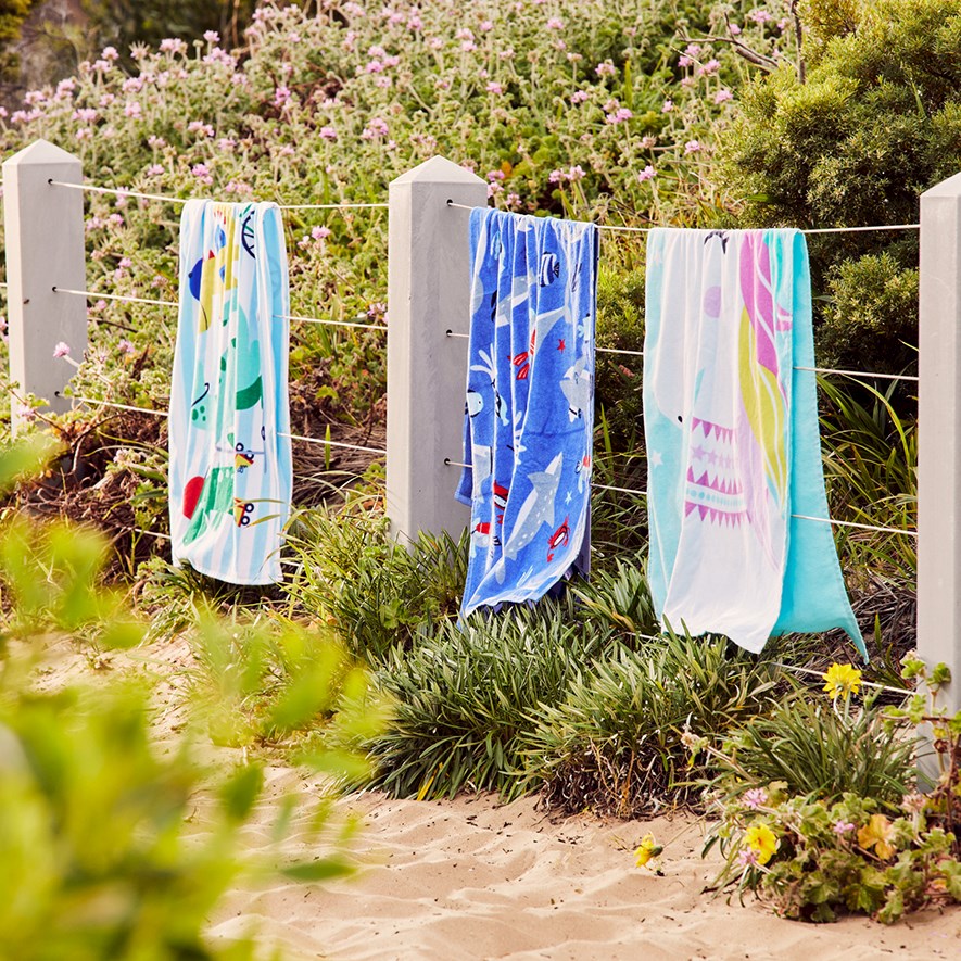 Deep Dive Printed Beach Towel | Adairs