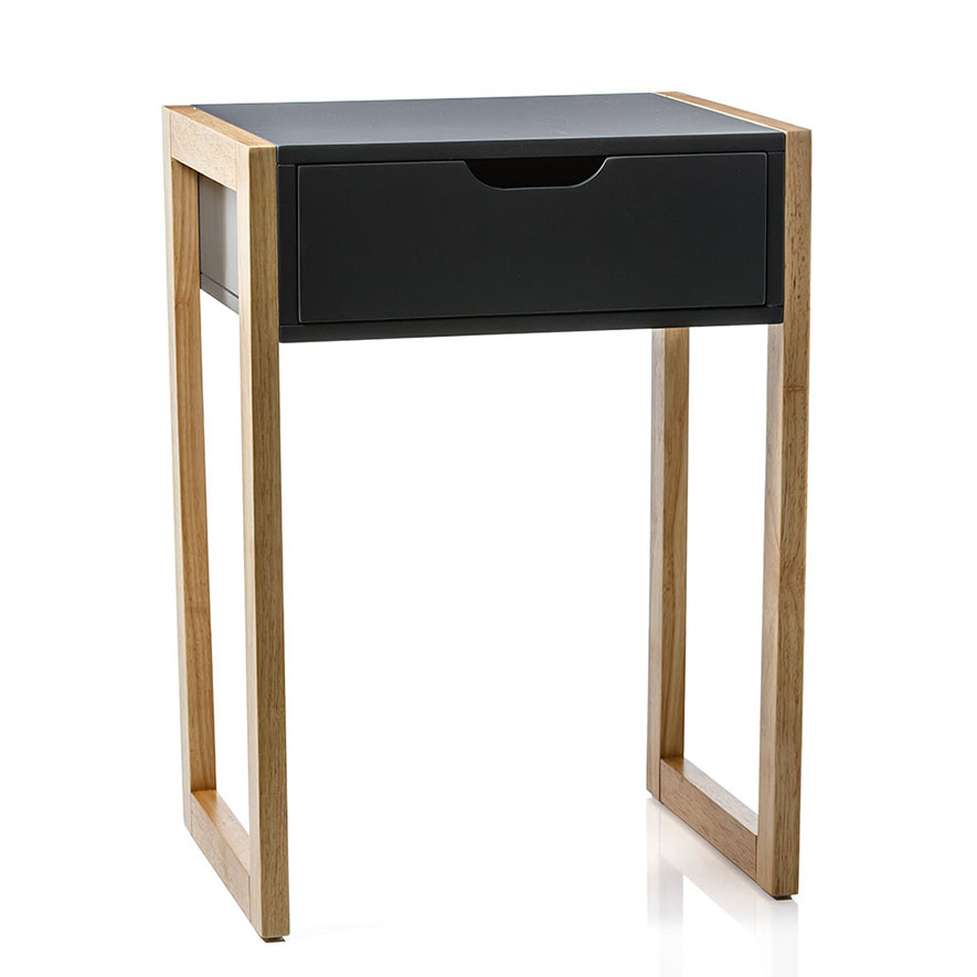 Parker Charcoal Side Table | Adairs