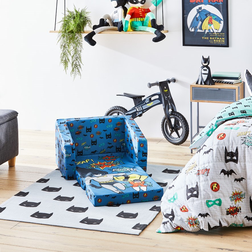 Adairs Kids - Batman & Robin Flip Out Sofa | Adairs