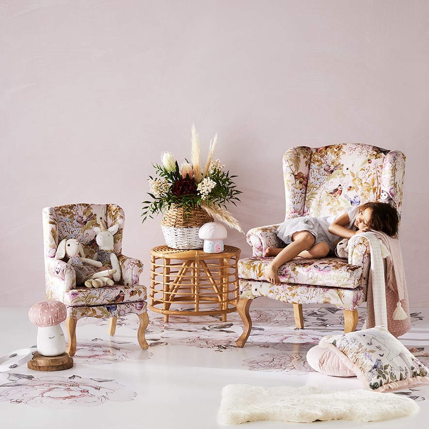 Adairs Kids - Fleur Harris Woodlands Pink Armchair | Adairs