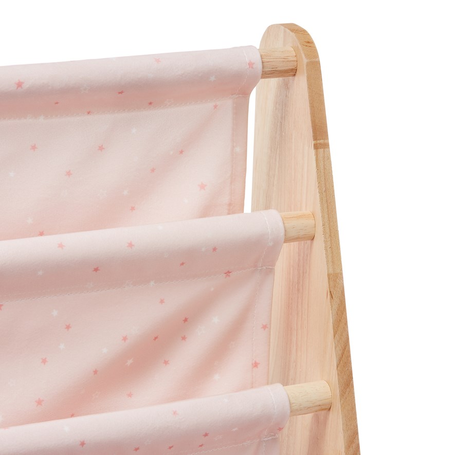 Haven Pink Stars 4 Tier Bookshelf | Adairs