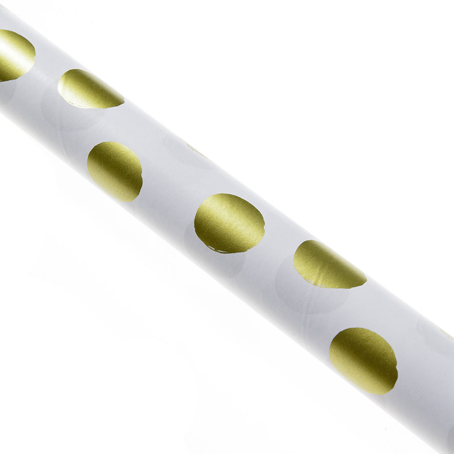 Gold Spot Wrapping Paper 3 Metre Roll | Adairs